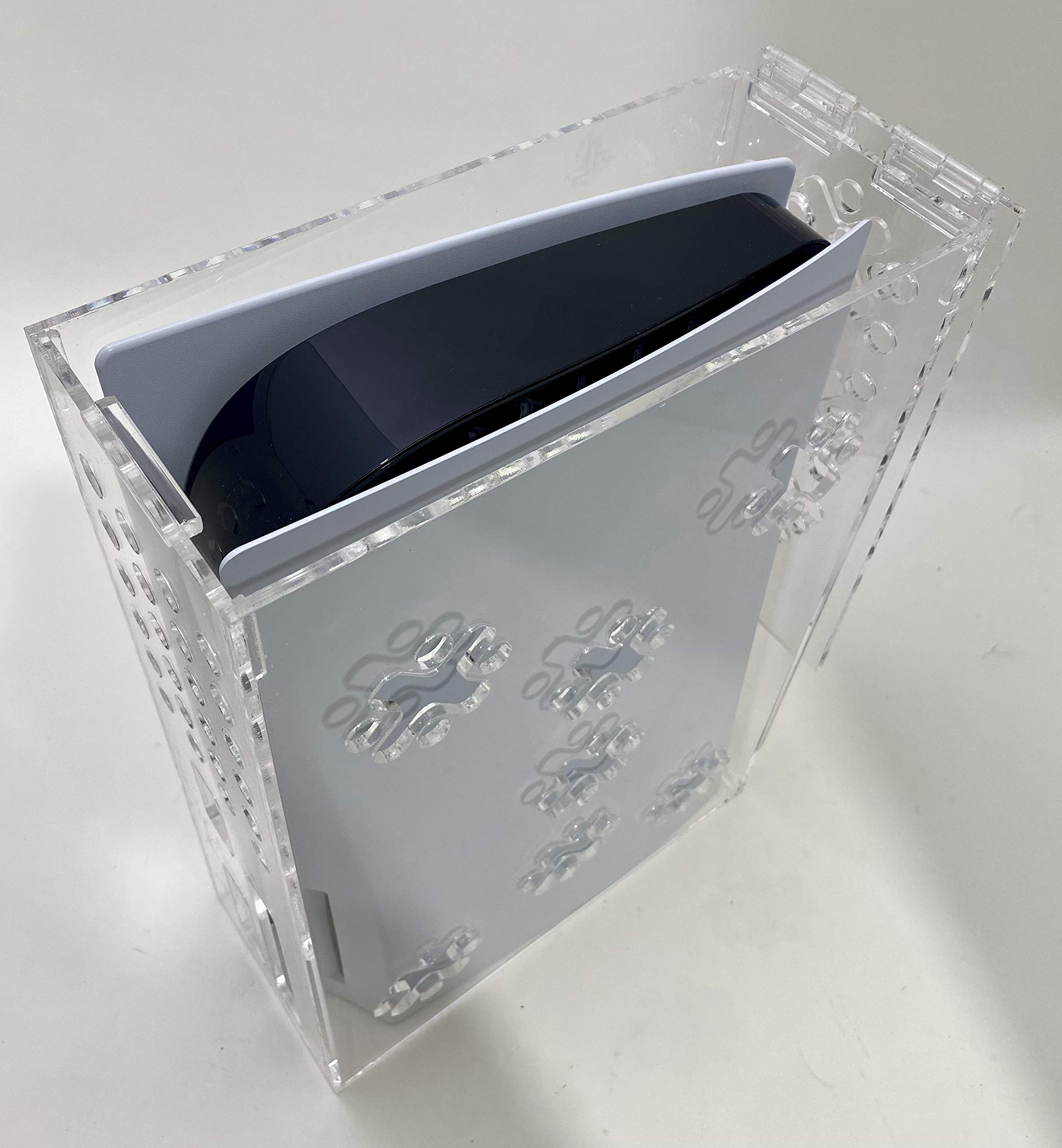 Acrylic Mega Store Playstation 5 SecurityProtection BoxSecurity Box - Clear - Compatible with Playstation 5 Standard and Digital