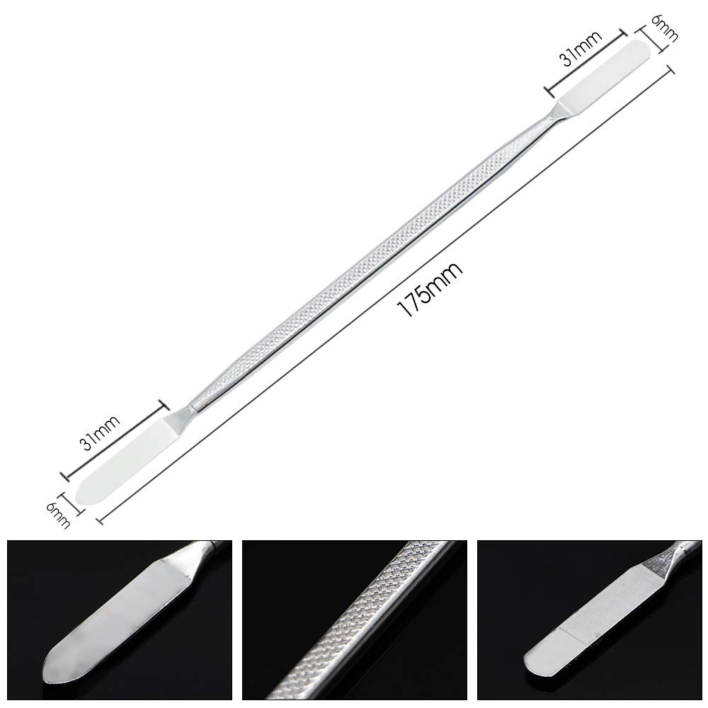 3pcs Metal Spudger Set Mobile Phone Opening Repair Pry Tool Double-ended Stainless Steel Thin Pry Bar Disassemble Hand Tool Kit for Electronics, Cell Phone, Laptop,tablets,ipad and Other Device