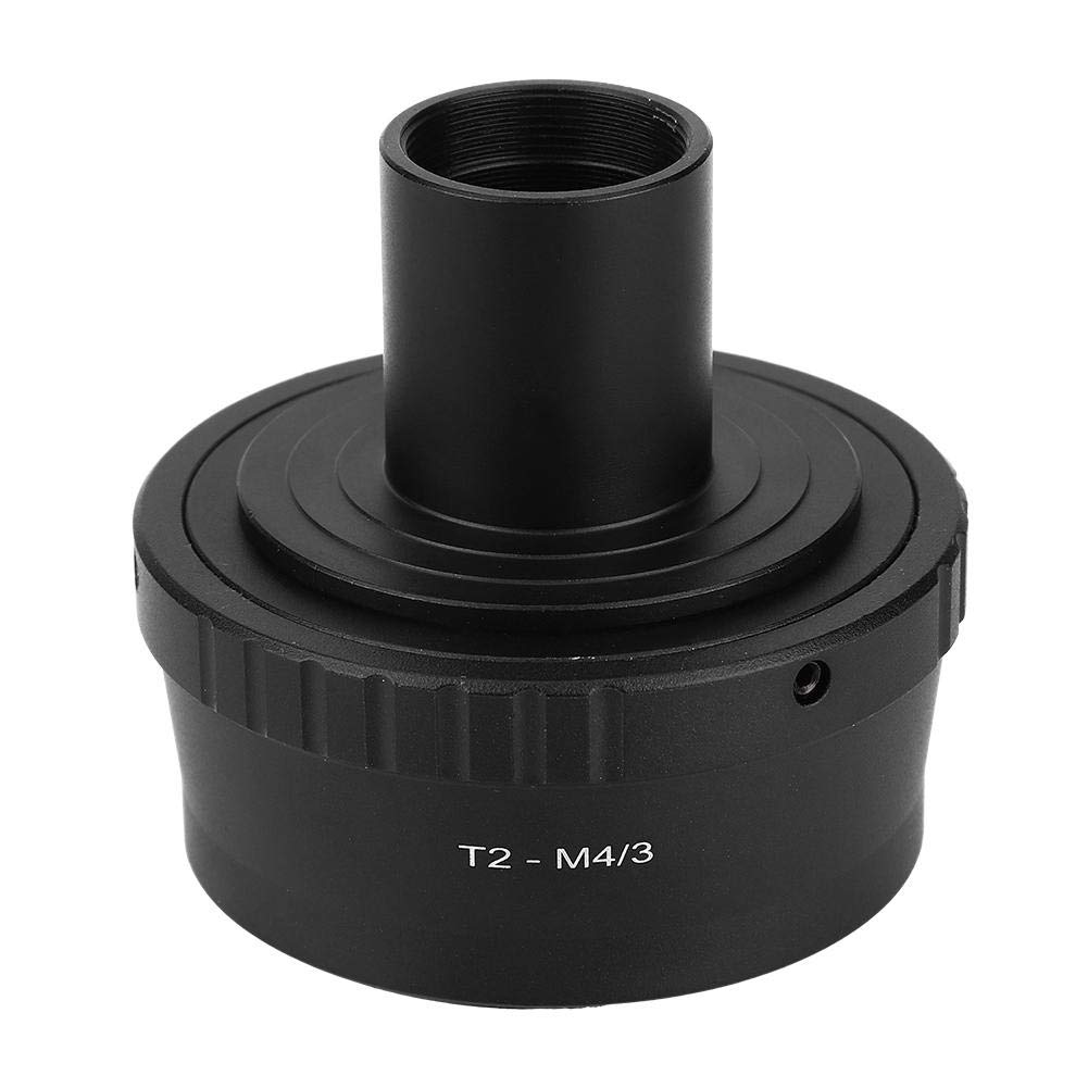 Dilwe Microscope Eyepiece Adapter, 23.2mm T-Mount Microscope Eyepiece, Metal Adapter Ring for M4/3 Mount Mirrorless Camera, Aluminum Alloy Adapters and Converters