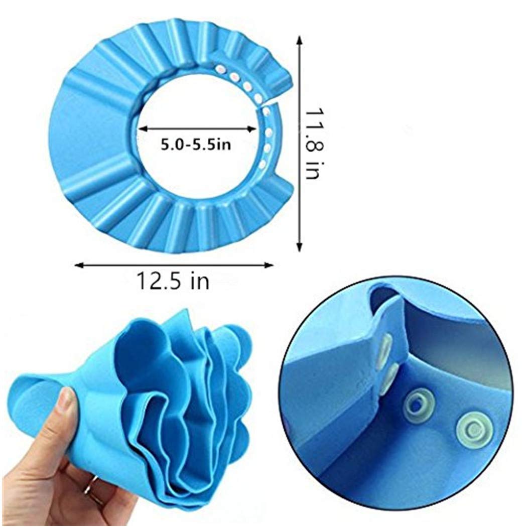 Baby Shampoo Shower Protection Cap Waterproof Bathing Hat (3 Pack)