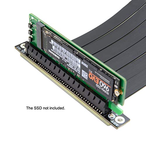 chenyang M.2 NVME to PCIe 3.0 X16 Adapter NVME/AHCI SSD to PCI Express Expansion Card Adapter