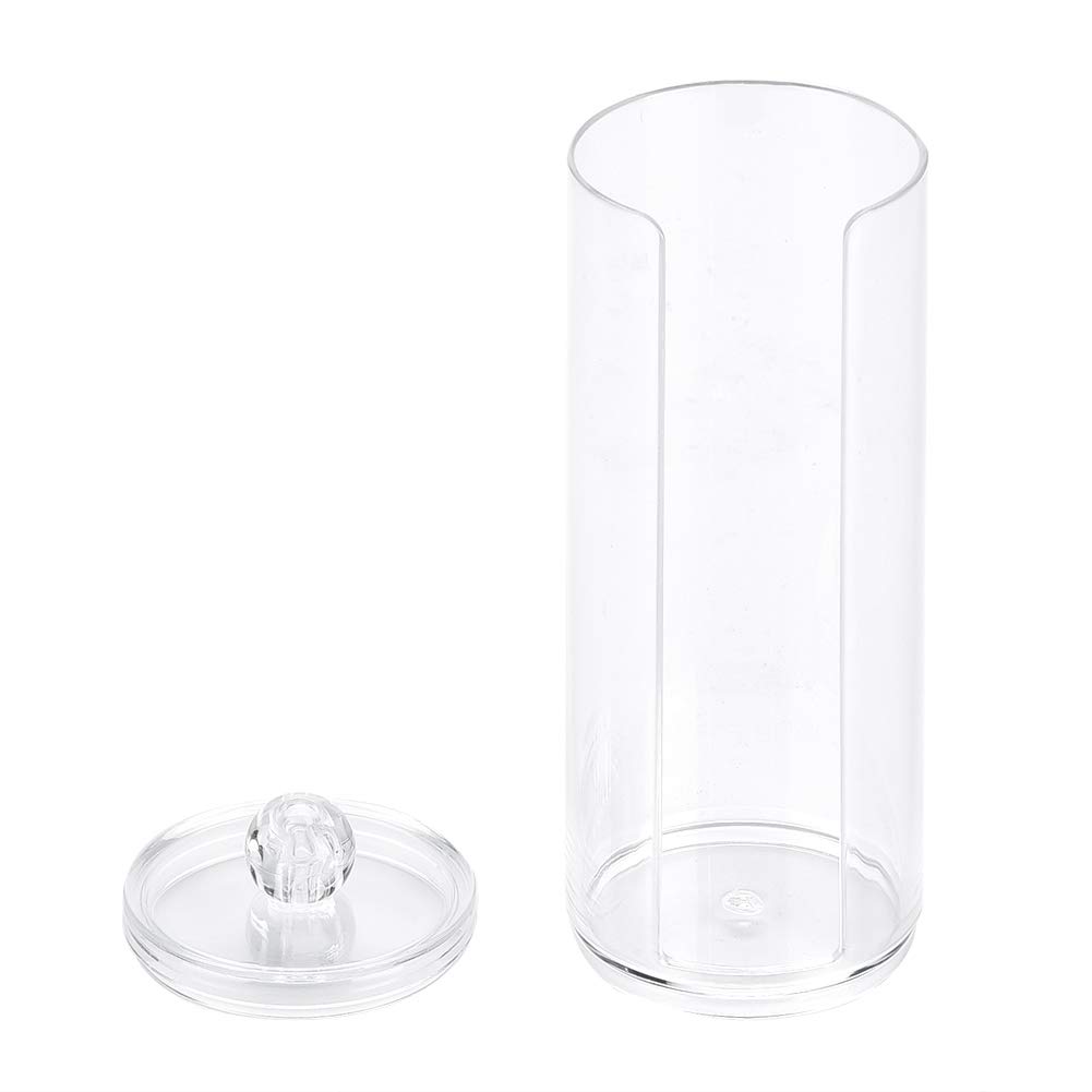 Cotton Rounds, Cotton Round Holder Transparent Round Acrylic Cotton Pad Storage Case Organizer, Puff Holder Container for Makeup Tool Cosmetic Kit