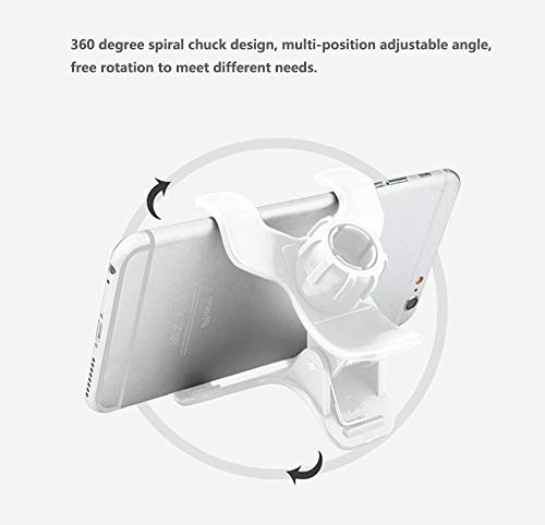 L&B Olivia B-Land Cell Phone Holder, Hanging on Neck Universal Mobile Phone Stand for Bed, gooseneck Cell Phone Holder, Compatible with iPhone 11 Pro XS Max XR X (White)