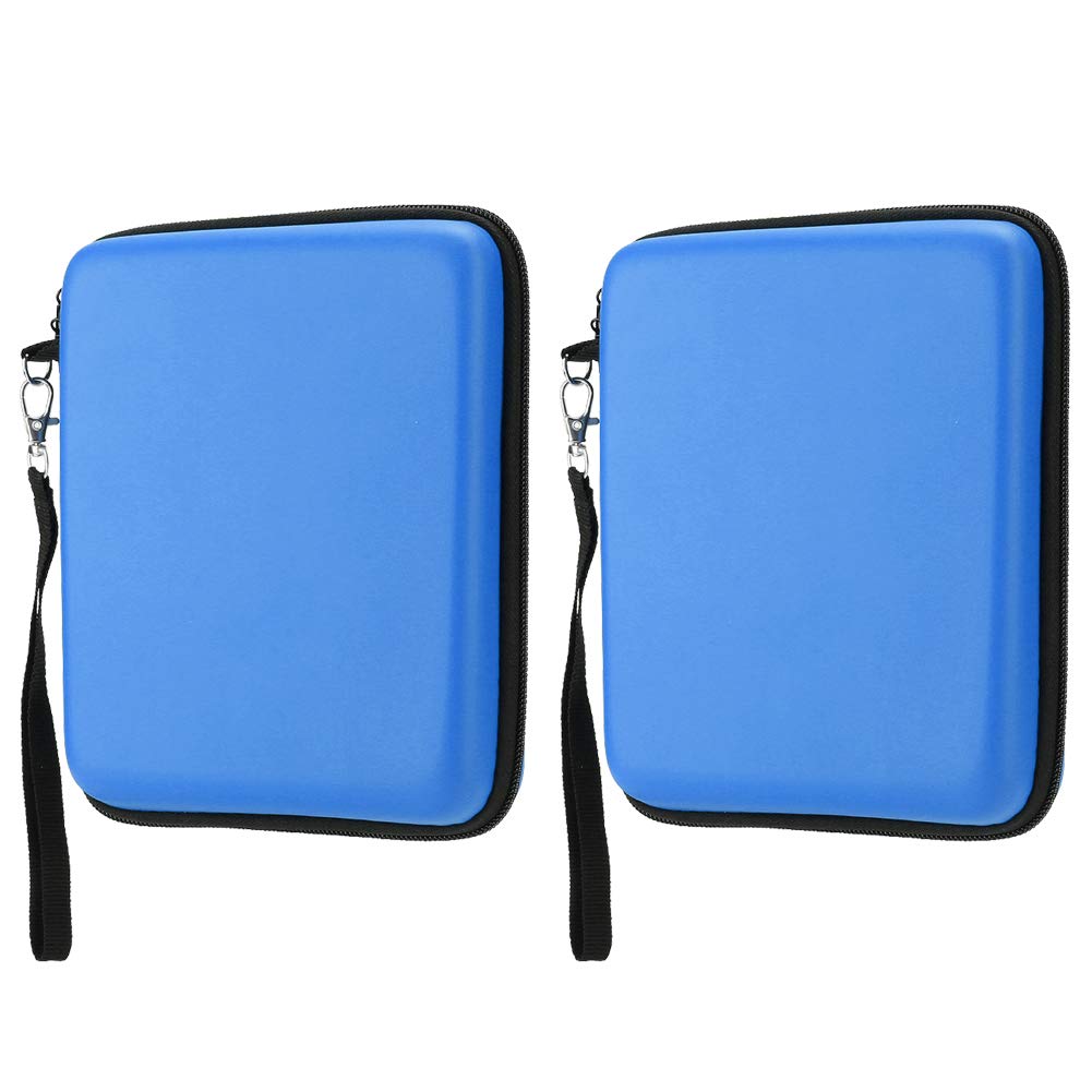 2Pcs Carrying Case for 2DS Console, EVA Hard Shell Carrying Case Portable Bag with Lacing for 2DS Console and Accessories(Blue) [video game]