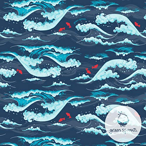 i Play Boys Reusable Absorbent Baby Swim Diapers Navy Tidal Waves 18 Months