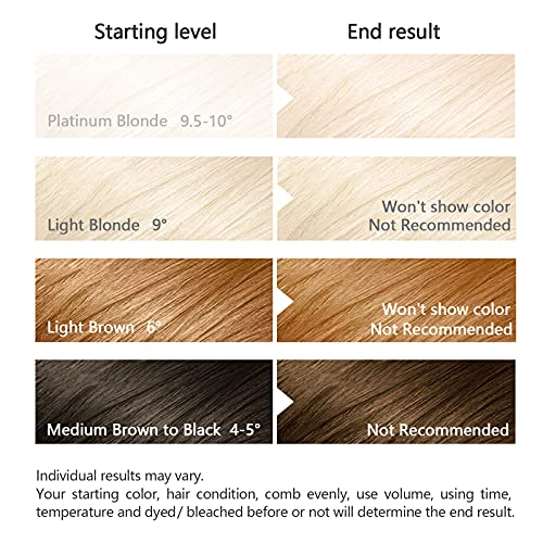 HJL Hair Color Permanent Hair Dye Cream with Comb Applicator Ammonia Free Hair Coloring Kit, Light Blonde, Pack of 1