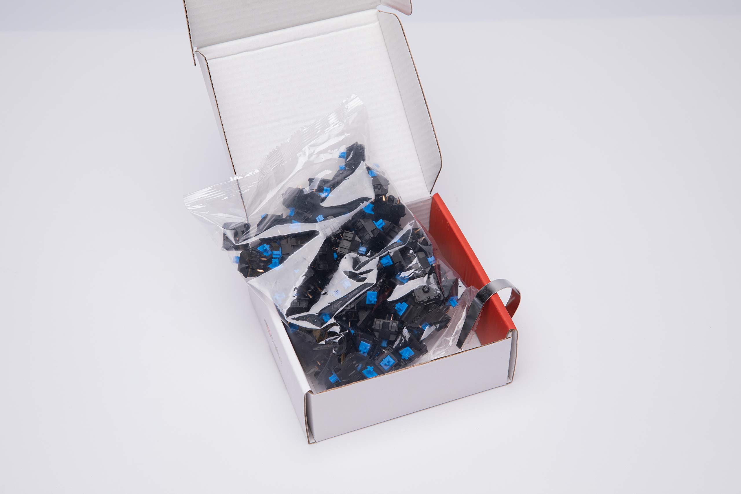 HK Gaming MS-1 Mechanical Key Switches for Mechanical Gaming Keyboards | PCB Mounted | Pre Lubed | 67cN ; Linear (Pro Marlin Blue, 90 Pcs)