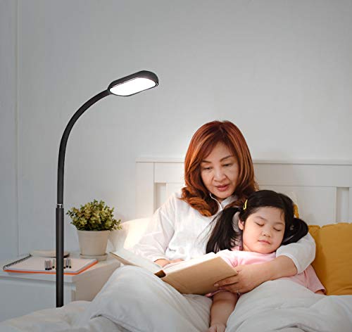 Brightech Battery Plus Lamp for Living Rooms & Offices, Rechargeable LED Floor Lamp, Portable Tall Lamp, Mid-Century Modern Standing Lamp for Bedroom, Great Living Room Décor
