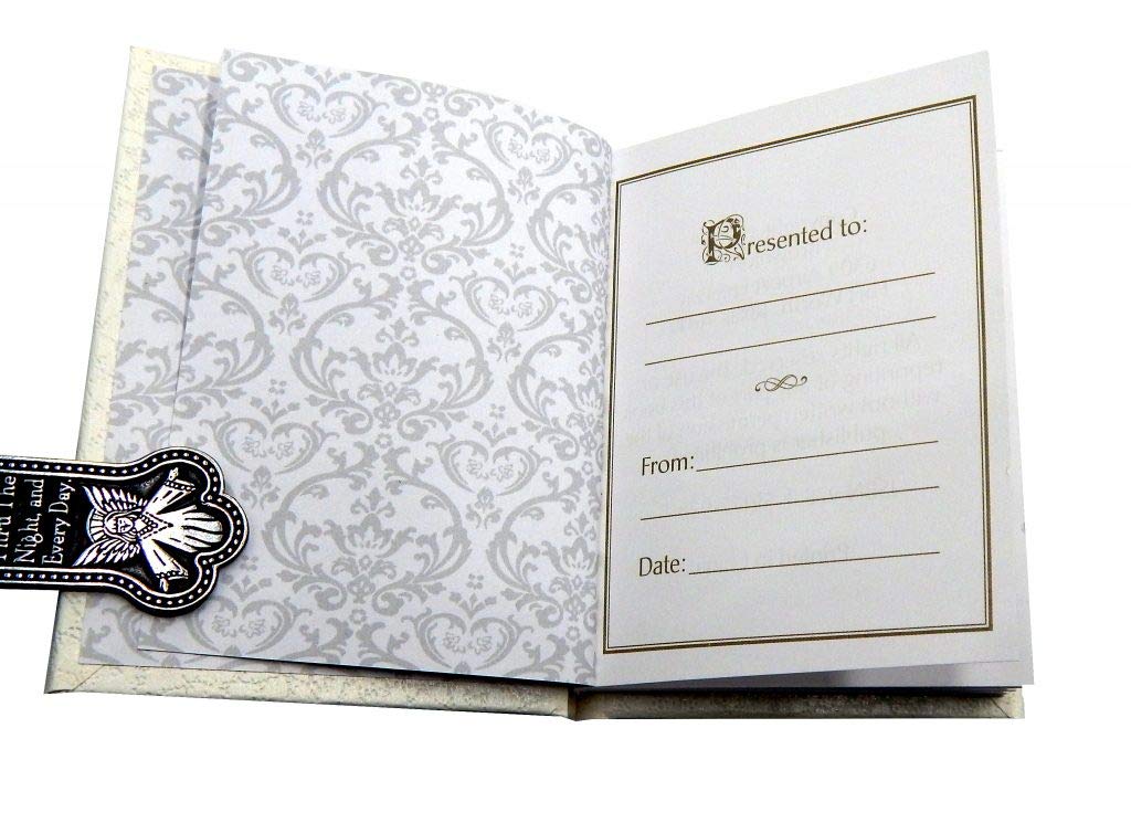 BABY'S Gift Set - First Little Bible & CRIB CROSS - BOY or Girl - Gender Neutral - Bless This Child - BAPTISM Christening BOXED WHITE Ribbon