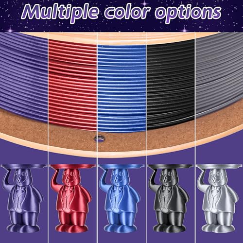 ERYONE Sparkly Glitter Shining PLA Filament for 3D Printer, 1.75mm +/-0.03mm, 1kg(2.2LBS)/Spool, Red