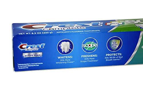 Crest Complete Whitening + Scope Mint Outlast Toothpaste, 5 pk./7.3 oz