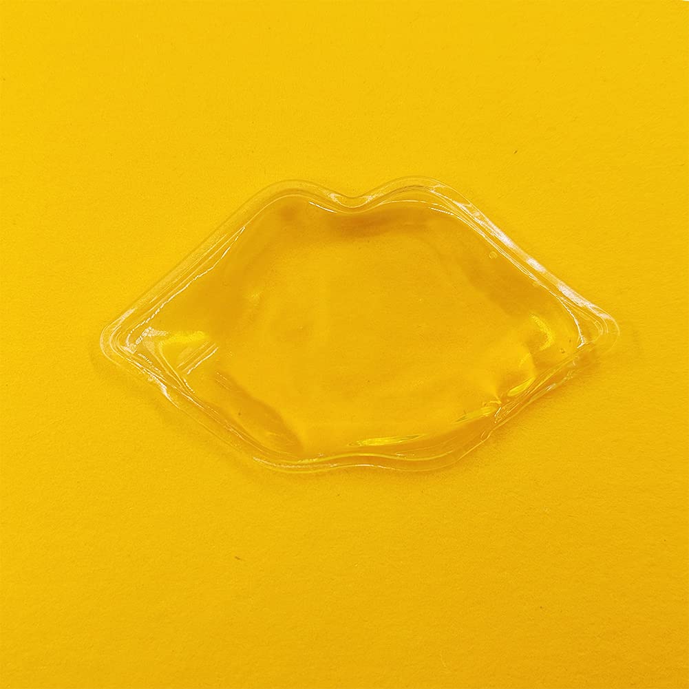 Lip Ice Pack for Cosmetic (20 Pack) Small Ice Pack for Lip Filler, Mini Ice Pack Cold Use for Lip Keep Lipstick from Fading, Heat Use for Makeup Remover, Gift for Girl Woman (Yellow + red)
