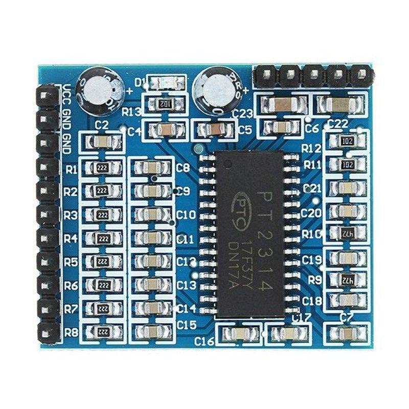 1Pcs Sound Quality Adjustment Module Voice Module IIC 6V-10V Audio Processing Module for PT2314 for Arduino Technology