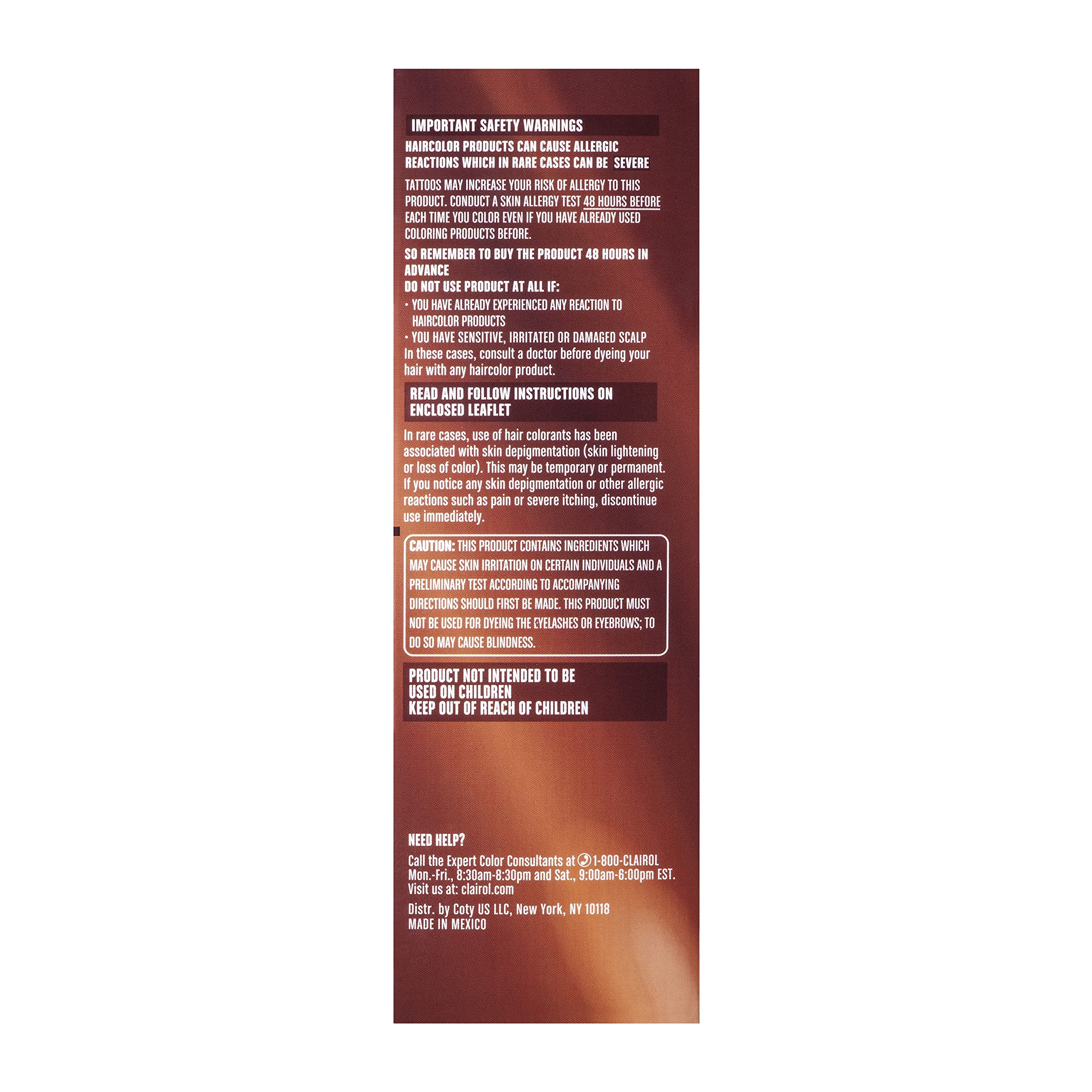 Clairol Nice‘n Easy Perfect 10 Permanent Hair Dye, 4R Dark Auburn Hair Color, Pack of 1
