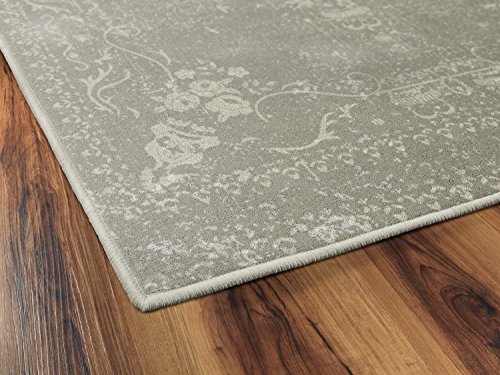 Brumlow Mills Neutral Home Indoor Area Rug with Distressed Persian Print Pattern for Living Room Decor, Dining Room, Kitchen Rug, or Bedroom Carpet, 3'4" x 5', Beige