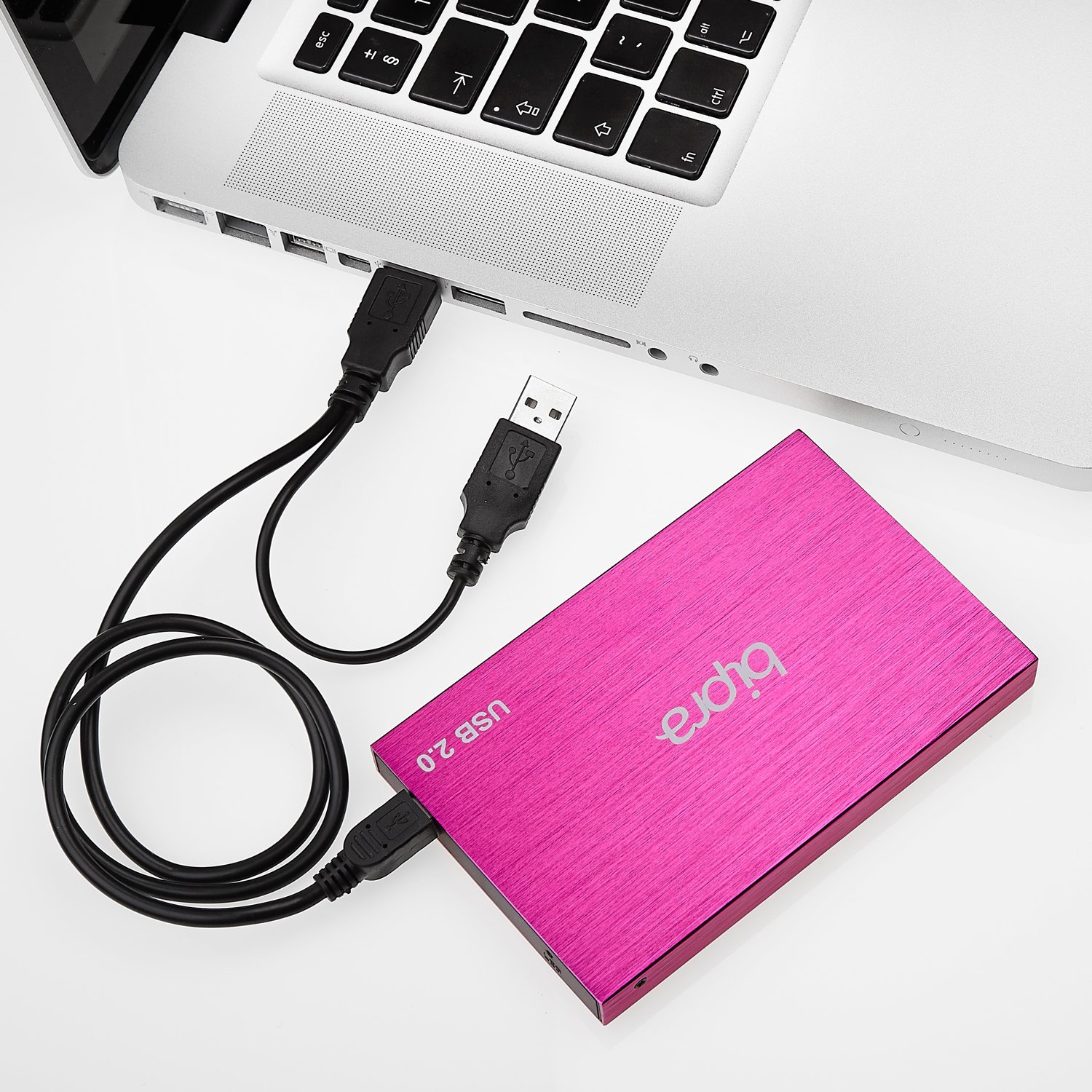 BIPRA 500Gb 500 Gb 2.5 USB 2.0 External Pocket Slim Hard Drive - Sweet Pink - Fat32
