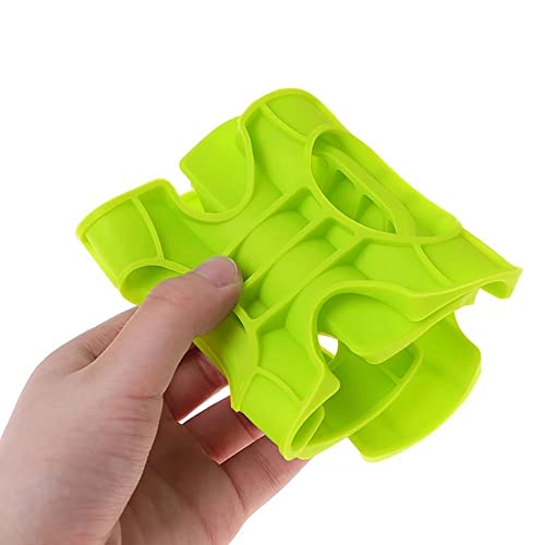 1PCS Wine Bottle Holder,Beer Can Anti-Skid Holder Silicone Stacker Cans Fridge Mat Beverages Rack for Kitchen(Black)