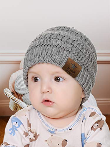 Didida Soft Warm Knitted Baby Hats Infant Toddler Baby Beanies Baby Winter Wool Hats