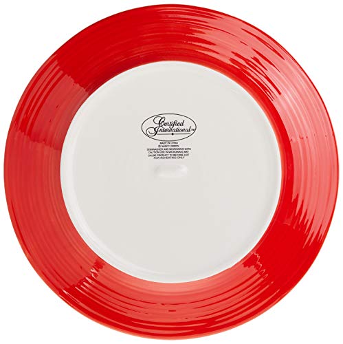 Certified International Valencia Dinner Plates (Set of 4), 11.25", Multicolor