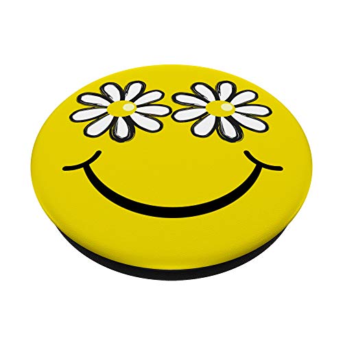 Daisy Flowers Smile Happy Face PopSockets PopGrip: Swappable Grip for Phones & Tablets