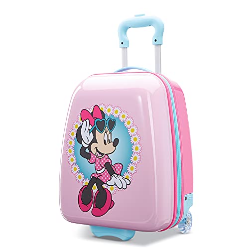AMERICAN TOURISTER Kids' Disney Hardside Upright Luggage, Minnie, Carry-On 18-Inch