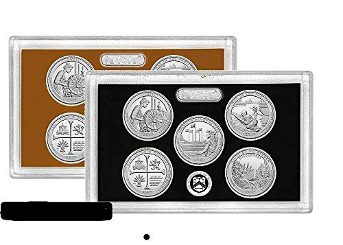 2019 S America the beautiful 2019-S America the Beautiful Clad & Silver Proof Set Quarters NO BOX or COA Proof