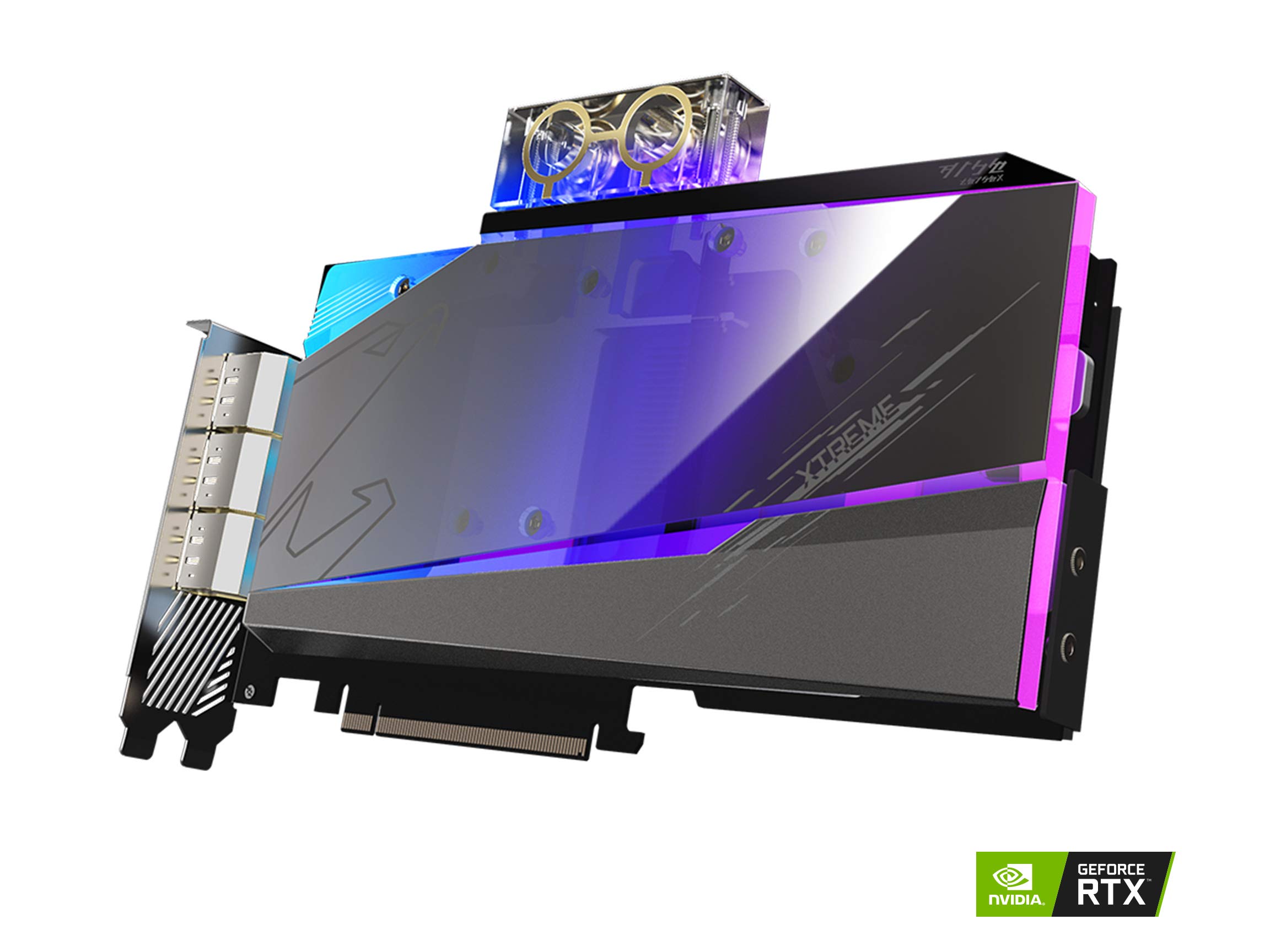 GIGABYTE AORUS GeForce RTX 3090 Xtreme WATERFORCE WB 24G Graphics Card, WATERFORCE Water Block Cooling System, 24GB 384-bit GDDR6X, GV-N3090AORUSX WB-24GD Video Card