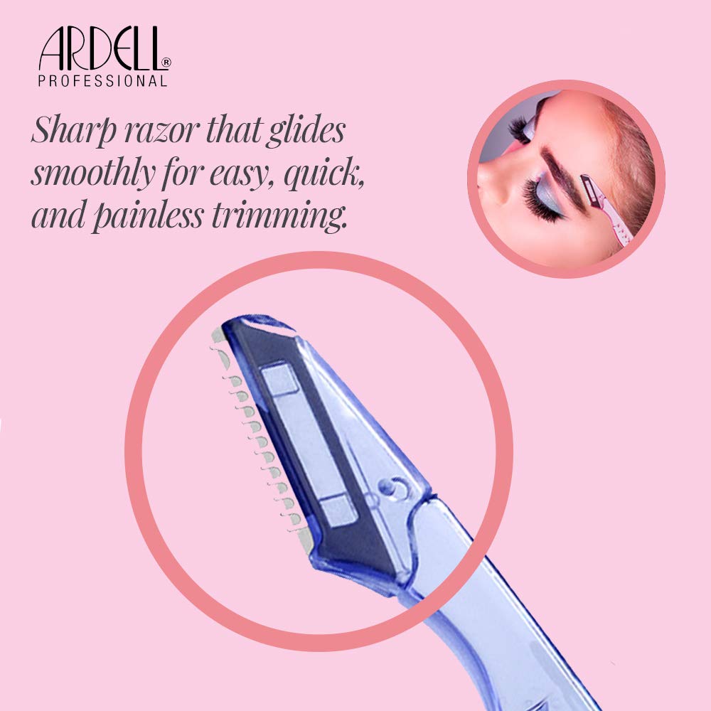 Ardell Eyebrows Trimmer and Shaper for Women, 3 count x pack of 3 Brow Razors