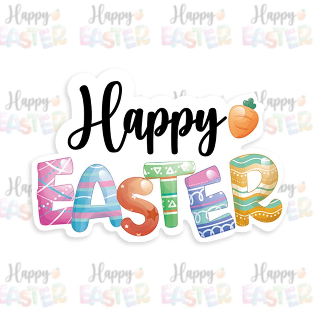 210 PCS Happy Easter Carrot Stickers,Cute Easter Small Business Envelopes Stickers for Handmade Goods/Small Business Packages/Bags ,Easter Theme Small Shop Business Stickers for Envelopes Seals