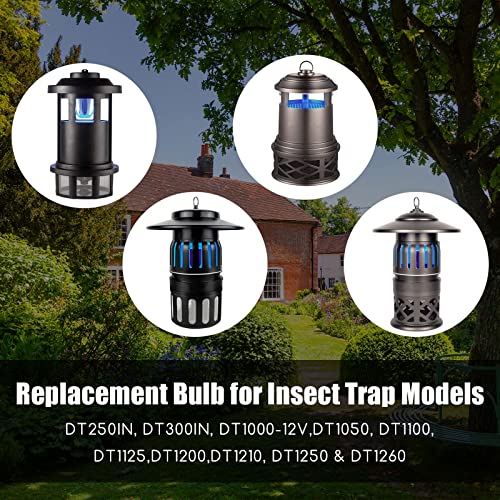 4 Pack Bug Zapper Replacement Bulbs 41050 Mosquito Zapper Bulbs for DynaTrap DT1050 DT1100 DT1250, 1/2 Acre Trap Replacement Light Bulb Mosquito Killer Lamp