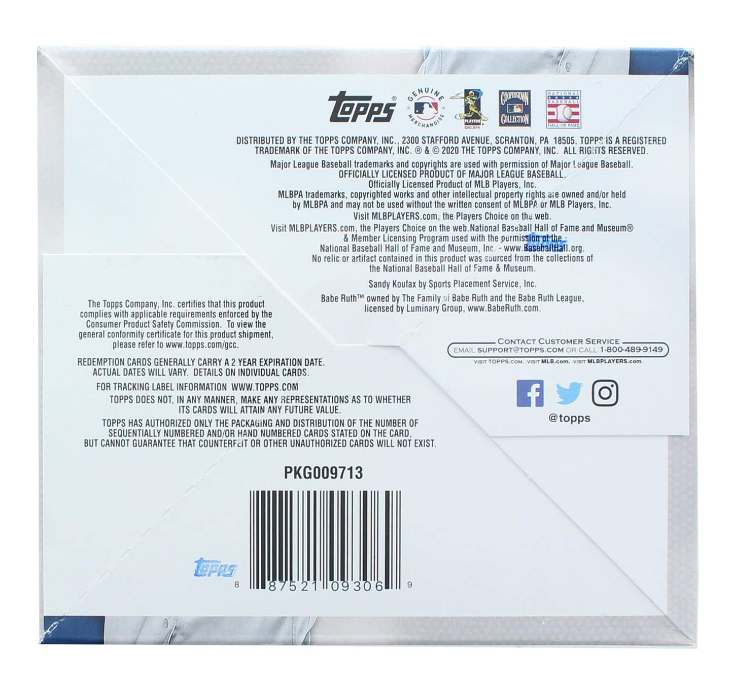 2020 Topps Update Retail Box (24 Packs/16 Cards)