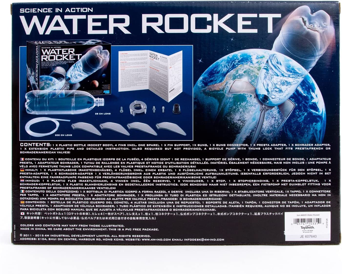 4M Water Rocket Kit, DIY Science Space Stem Toys, For Boys & Girls Ages 8+