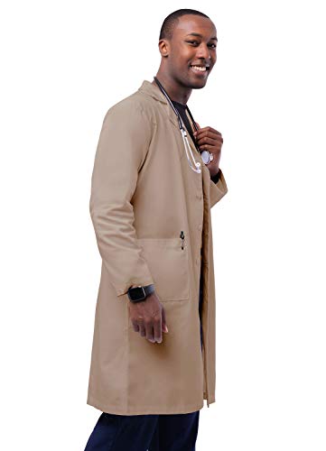 Adar Universal Unisex Lab Coats - Classic 39" Lab Coat - 803 - Khaki - 38