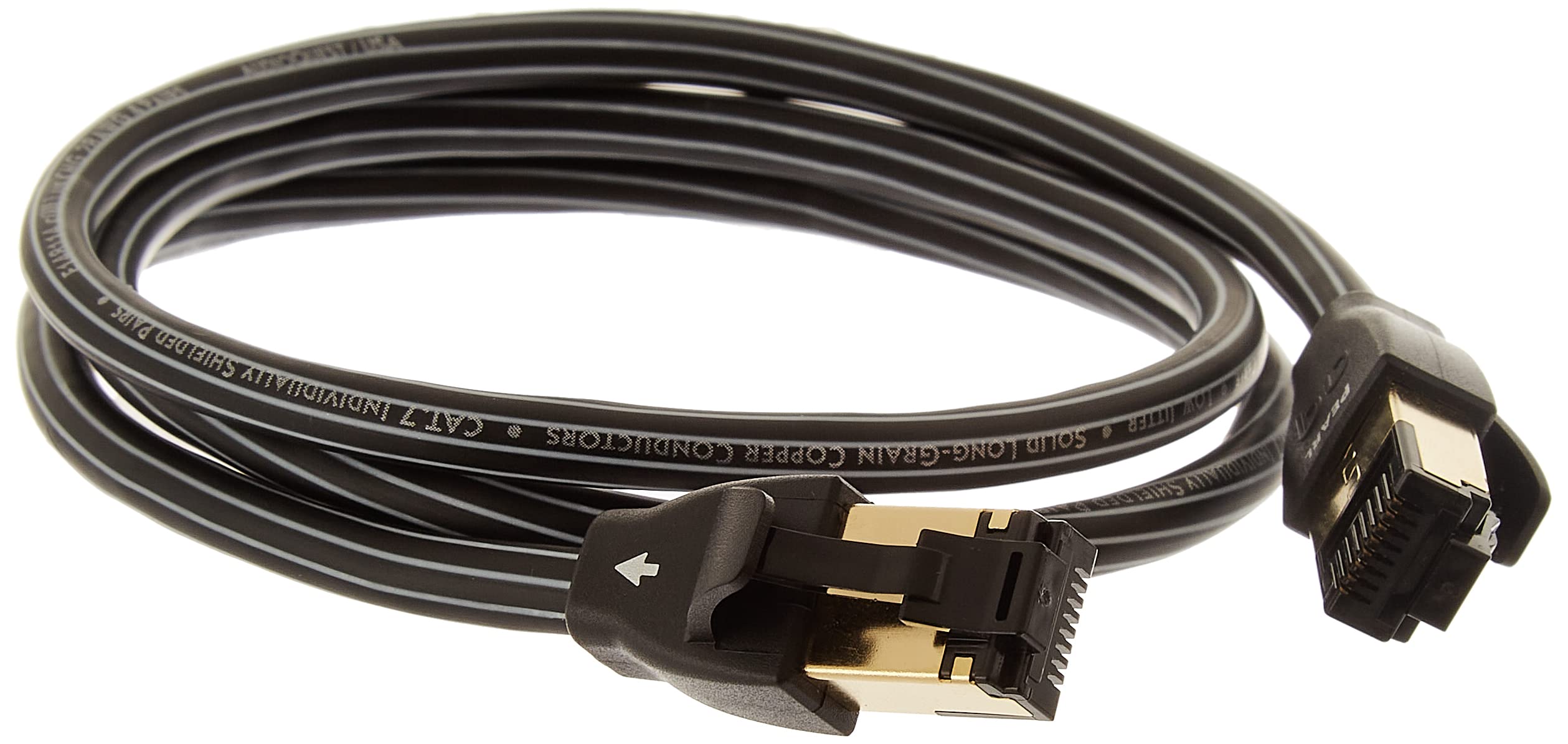 AudioQuest 0.75 m RJ/E Pearl Cat 7 Black Networking Cable – Networking Cables (0.75 m, Cat 7, RJ45, RJ45, Black)