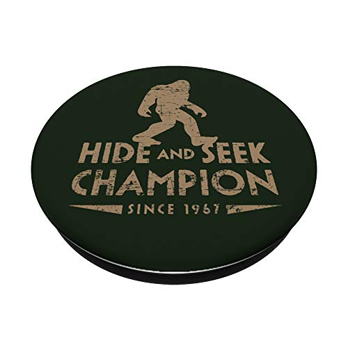 Bigfoot Hide & Seek Champion Green Sasquatch PopSockets PopGrip: Swappable Grip for Phones & Tablets