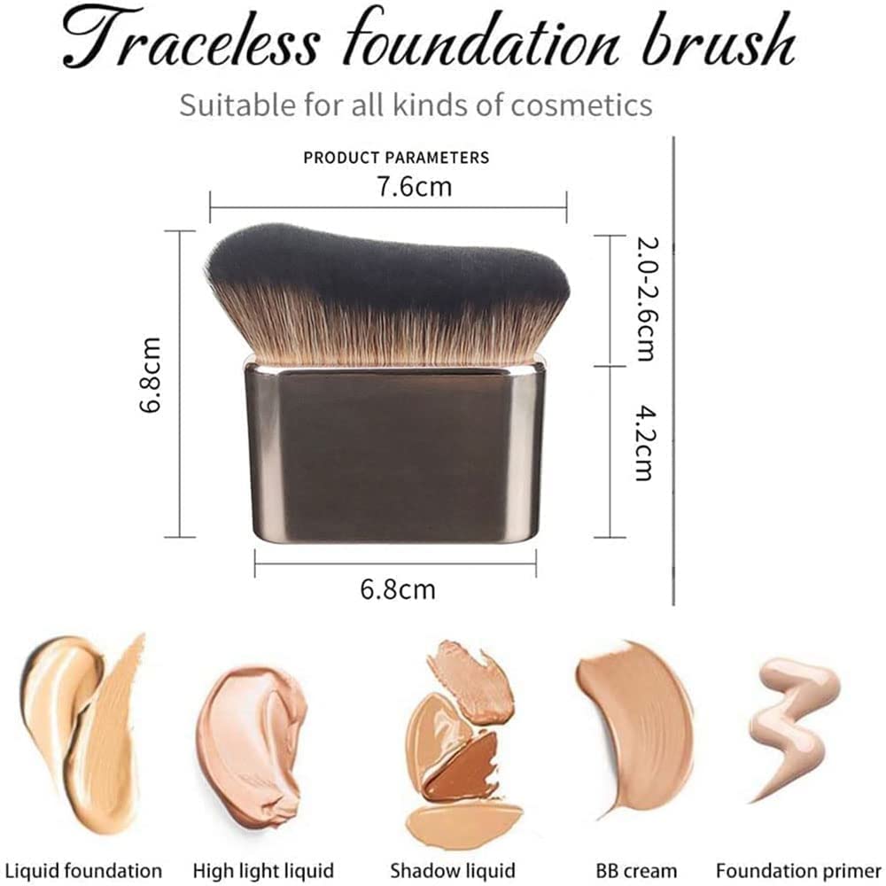 2PCS Siren Makeup Brush, Because Pro Siren Brush, Foundation Brush for Liquid Makeup, Foundation Makeup Brush, Cream or Flawless Powder Cosmetics