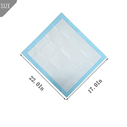 PINVNBY Disposable Rabbit Pee Pads,Puppy Toilet/Potty Training Pads, Super Absorbent Cats Cage Liners for Rabbits Chinchillas Guinea Pigs Hamsters Cat Small Animals(50 PCS Blue)
