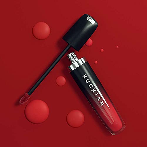 DINNER AT 8, by Kuckian - Sexy Red Lipstick - LONG LASTING - Liquid Velvet Supremé - Cruelty Free, Vegan, Liquid Matte, No Smudge