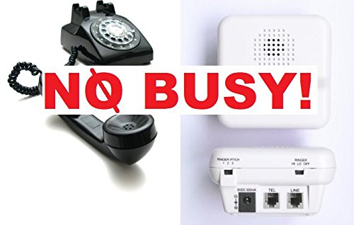 Assistive Technology Services No Busy Phone Line Adapter - Loud Ringer Flasher