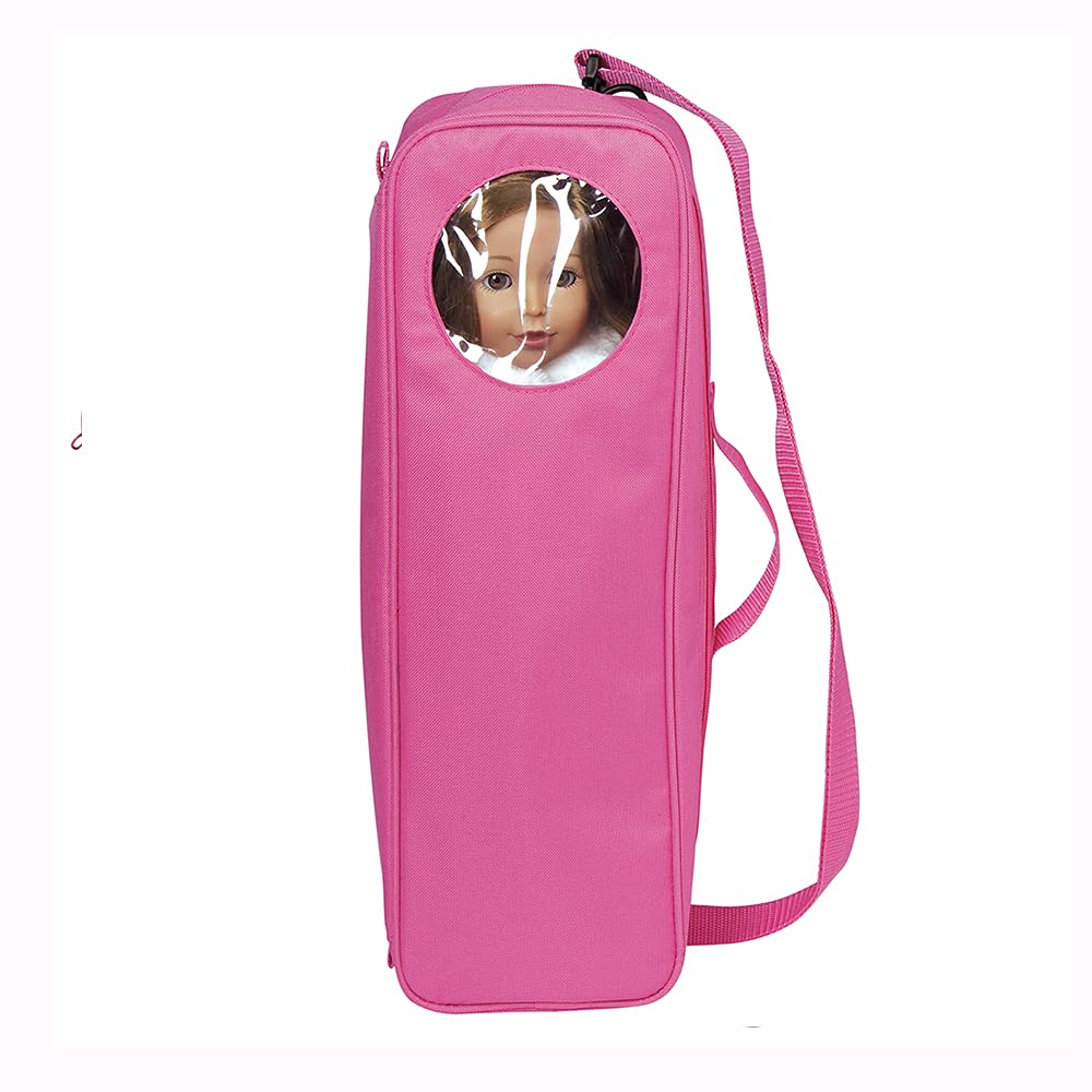 Adora Amazon Exclusive Amazing Girls Doll Accessories - Adjustable Travel Carrier Fits Up to 18β Dolls, Easy to Open and Close Zipper