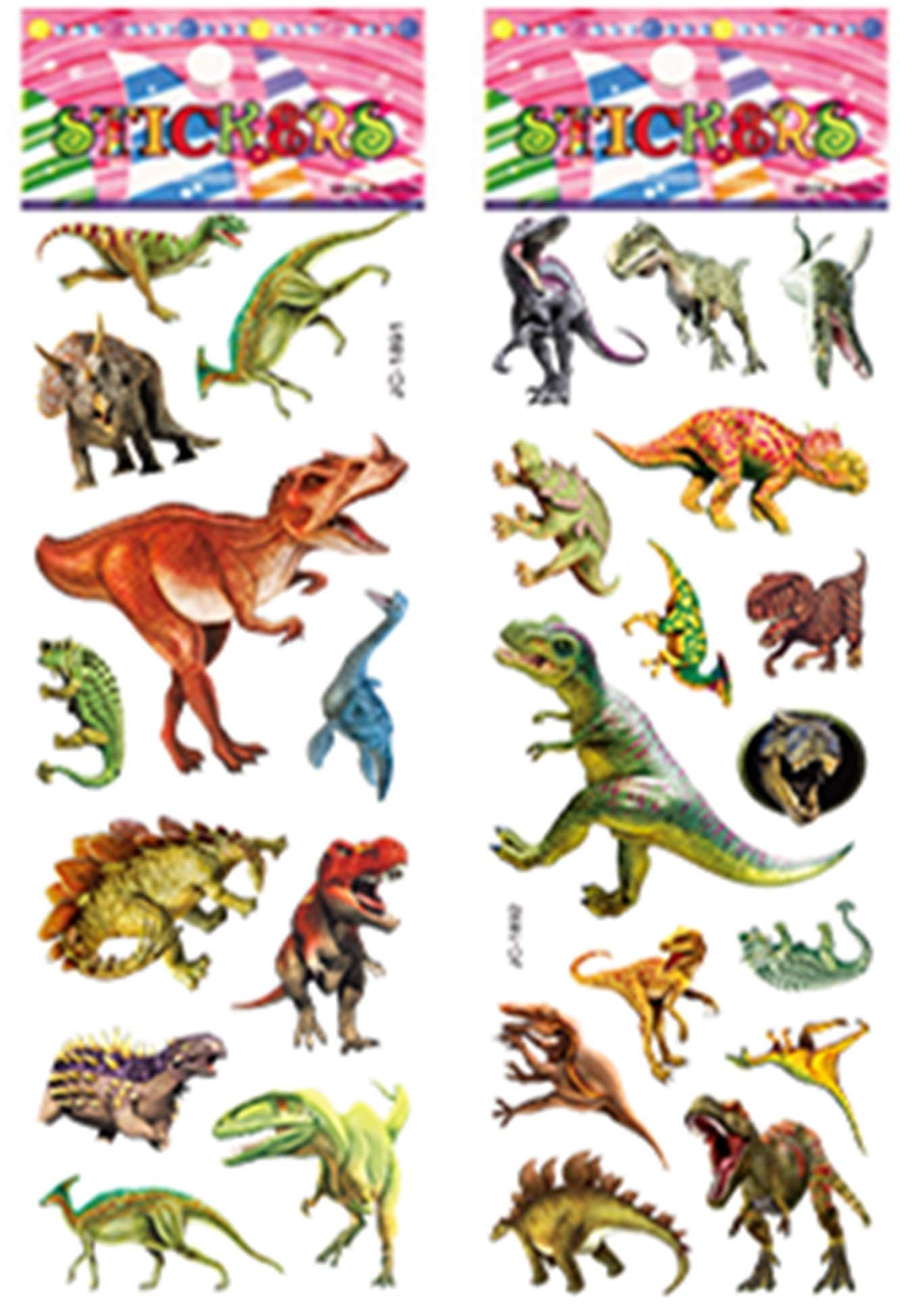Dinosaur Stickers 3D Puffy Stickers(200+ pcs) Jurassic Dinosaur Tyrannosaurus Rex Stickers 14 Sheets Kids,Craft Scrapbooking for Decorative Sticker Decoration for Calendars, Arts Stickers
