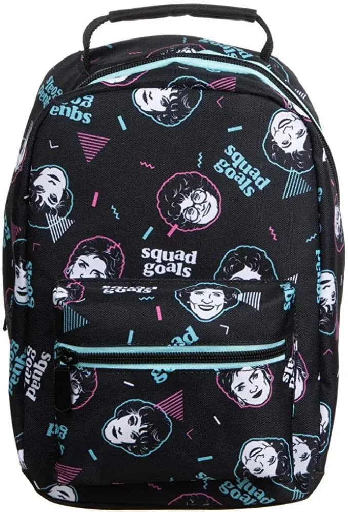 Golden Girls All Over Print Black Insulated Lunch Box