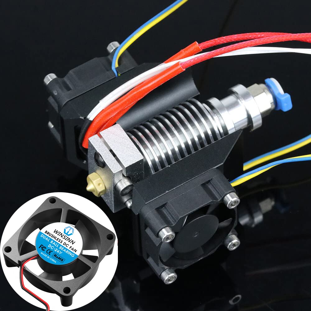 WINSINN 30mm Fan 24V, 3D Printer Micro 24 Volt Fans 3010 Dual Ball Bearing, Brushless Cooling 30mmx10mm 2PIN (Pack of 2Pcs)