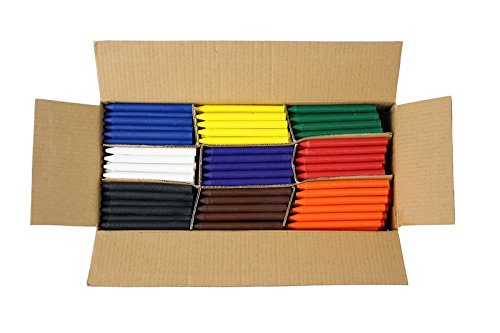 Bulk Unwrapped Crayons Case of 270 (9 colors, Wax) for Crafting, Parties, Kids | Paperless Crayons with No Paper Wrapper | Safety Tested Compliant with ASTM D-4236