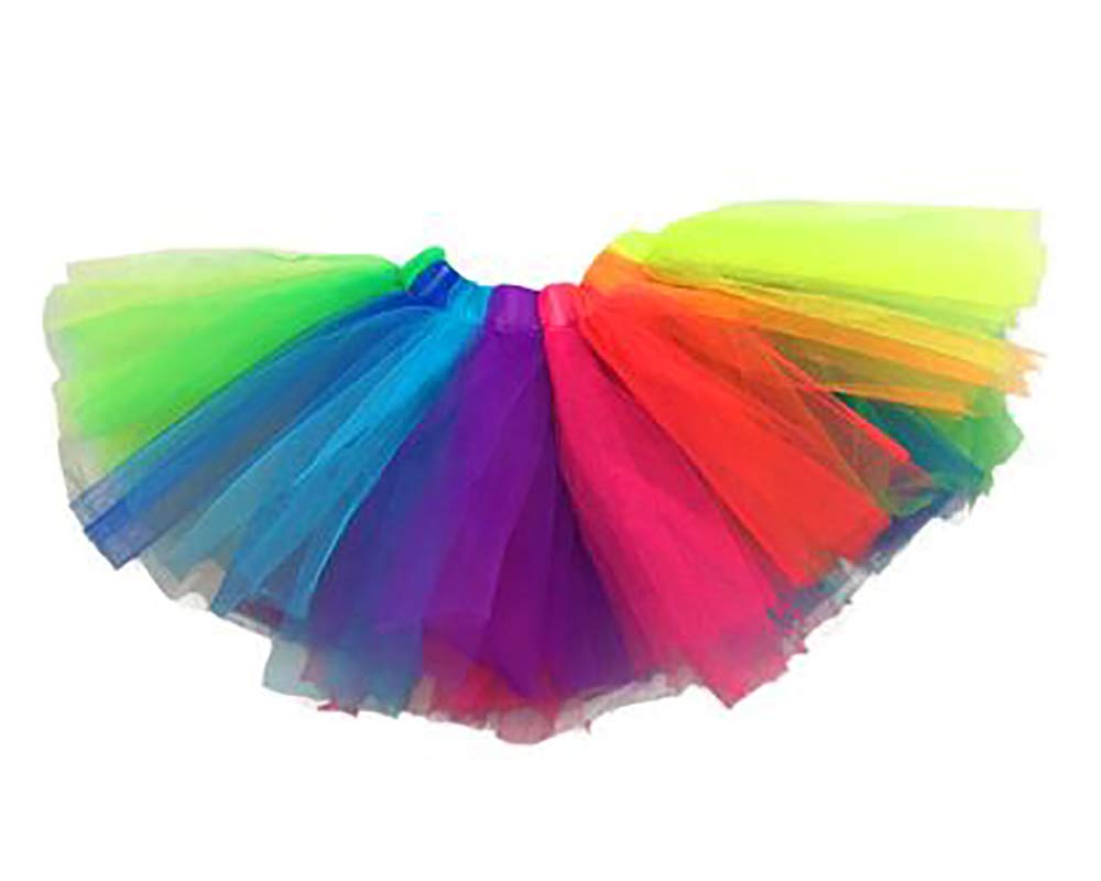 Adorable Rainbow Tutu Teddy Bear Clothes Outfit Fits Most 14" - 18" Build-A-Bear & Make Your Own Stuffed Animals