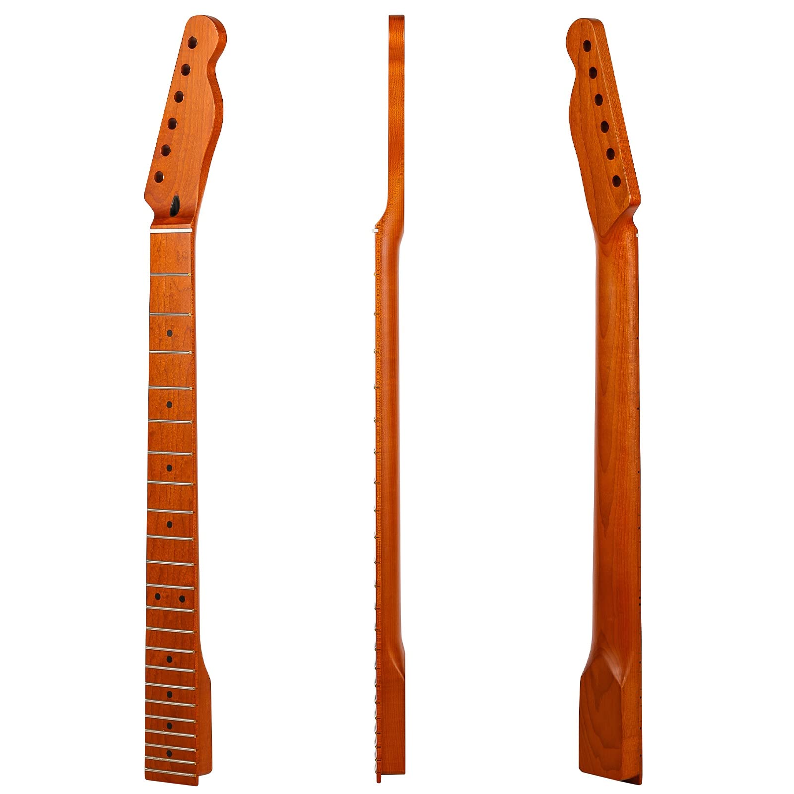 22 Frets Electric Guitar Neck Roasted Maple "C" Shape for TL Guitar Parts Replacement