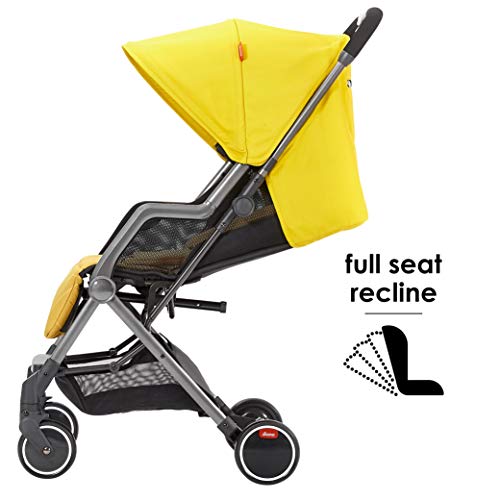 Diono Traverze Luggage-Style Travel Stroller, Black Cube