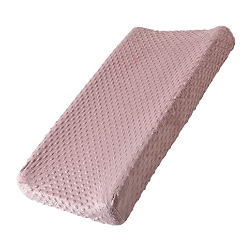 Changing Pad Cover, Soft Minky Dots Changing Table Sheets for Baby Boy and Girl, Diaper Changing Table Cover Fit 32"/34'' x 16" Pad (Sepia Rose)