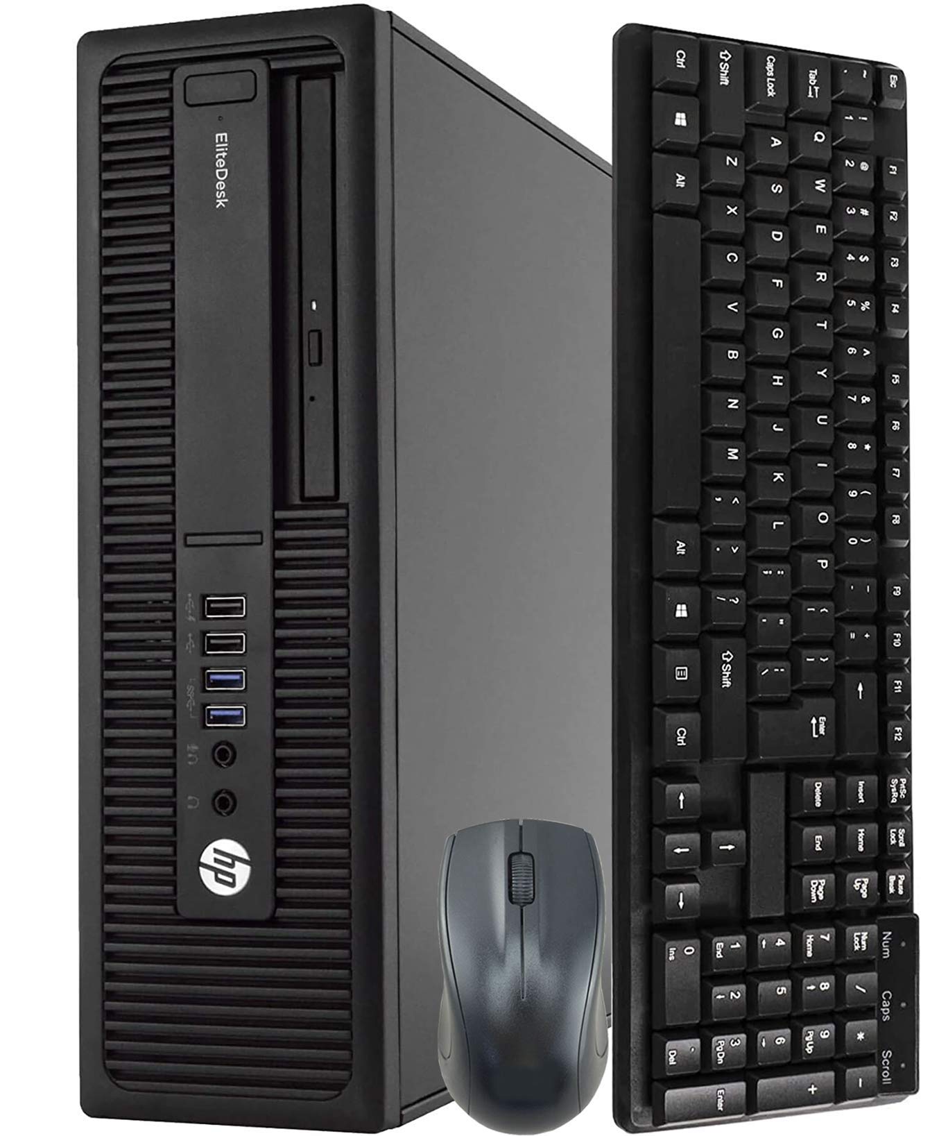 HP ProDesk 800 G2 SFF Computer Desktop PC, Intel Core i5 3.2GHz Processor, 16GB Ram, 256GB M.2 SSD, Wireless Keyboard & Mouse, Wi-Fi | Bluetooth, Windows 10 Professional (Renewed)