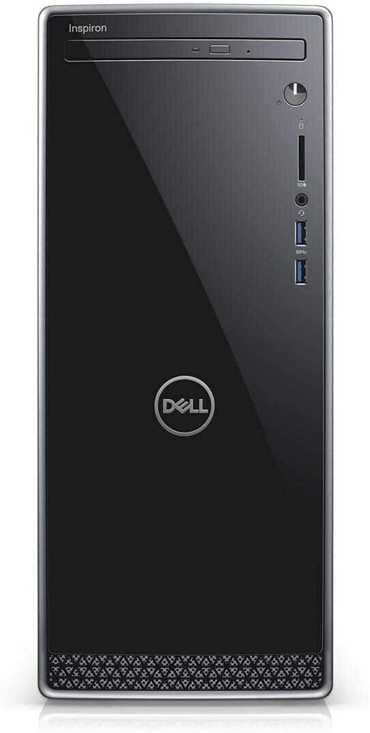 Dell Inspiron 3671 Desktop Computer, Intel Hexa-Core i5-9400 Processor, 12GB DDR4 RAM, 256GB PCIe SSD, WiFi, Bluetooth 4.0, VGA, HDMI, Black, Windows 10